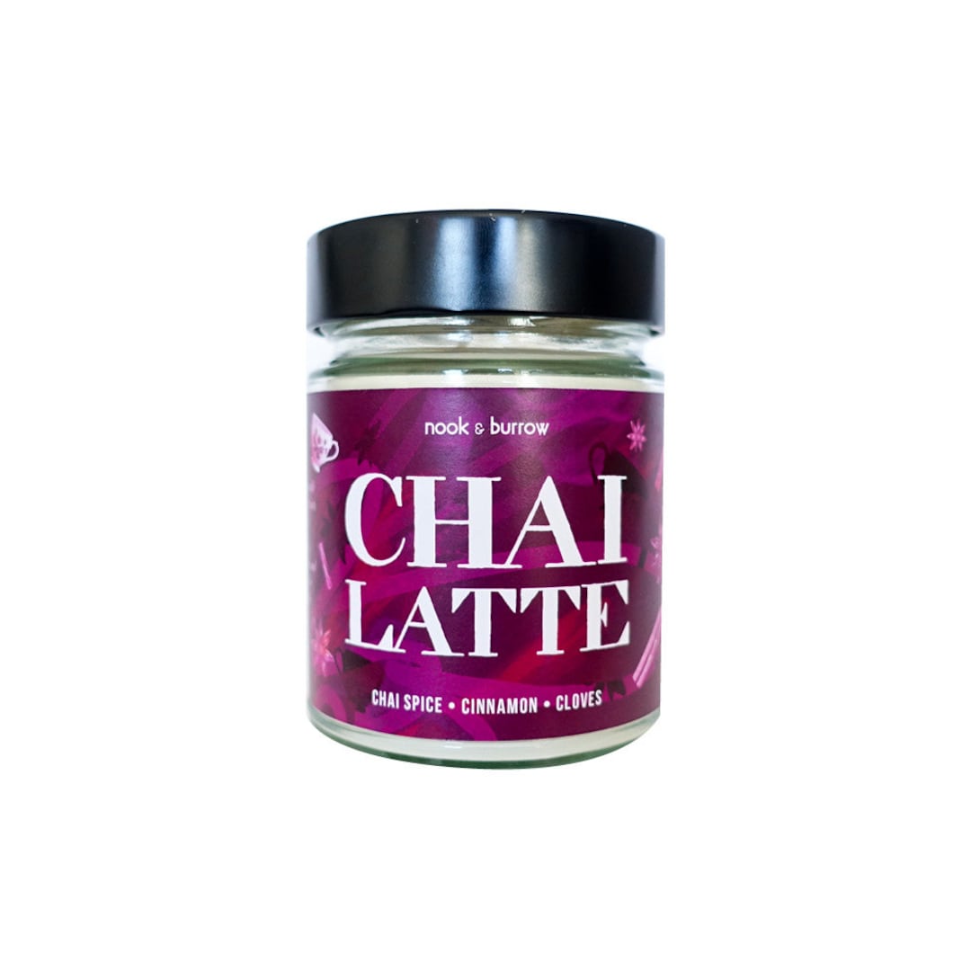 Vela de cera de soja Chai Latte - Etsy España