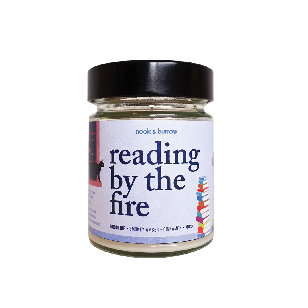 Reading by the Fire Soy Wax Candle - Etsy Australia