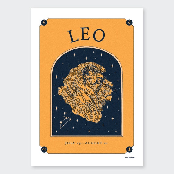 Leo A4 Print | Etsy