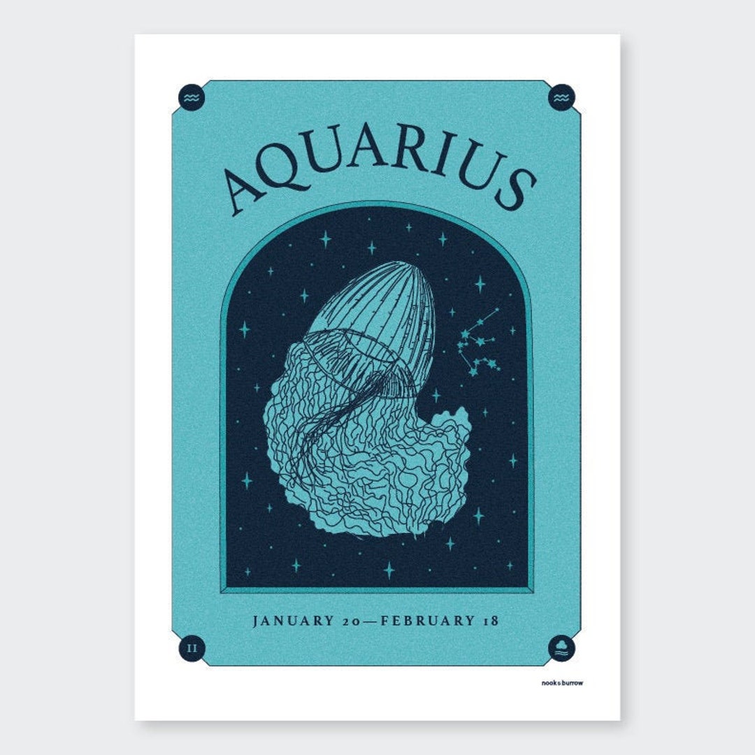 Aquarius A4 Print - Etsy