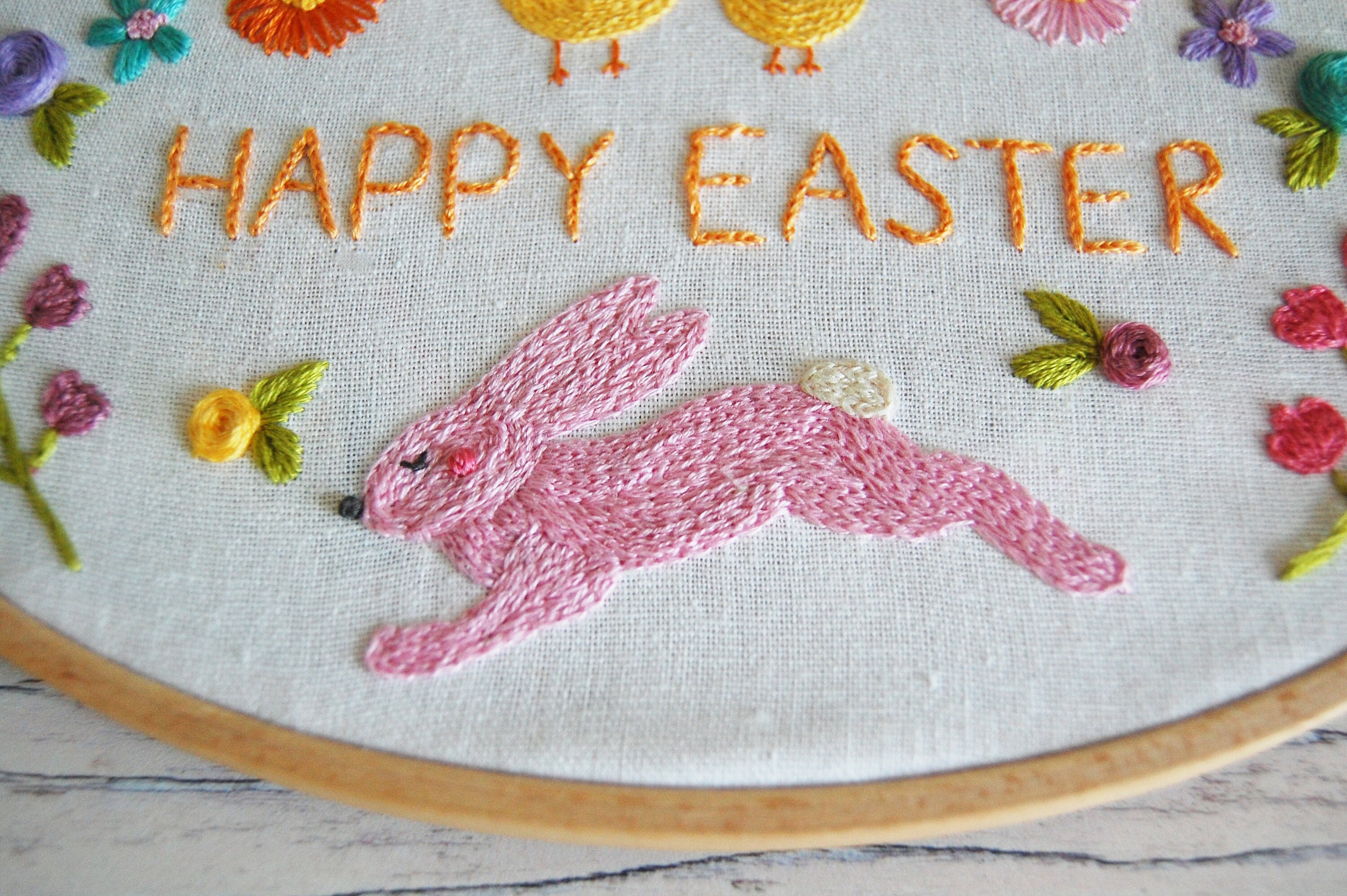 Happy Easter Hand Embroidery Pattern & Tutorial / Digital PDF Instant ...