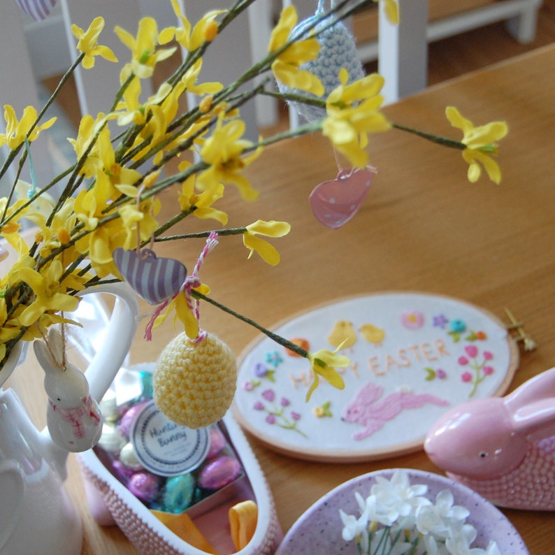 Happy Easter Hand Embroidery Pattern & Tutorial / Digital PDF Instant ...