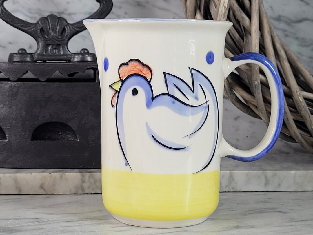 Vintage Jug/milk Jug With "chicken" Motif / 1990s / Söndgen Keramik ...