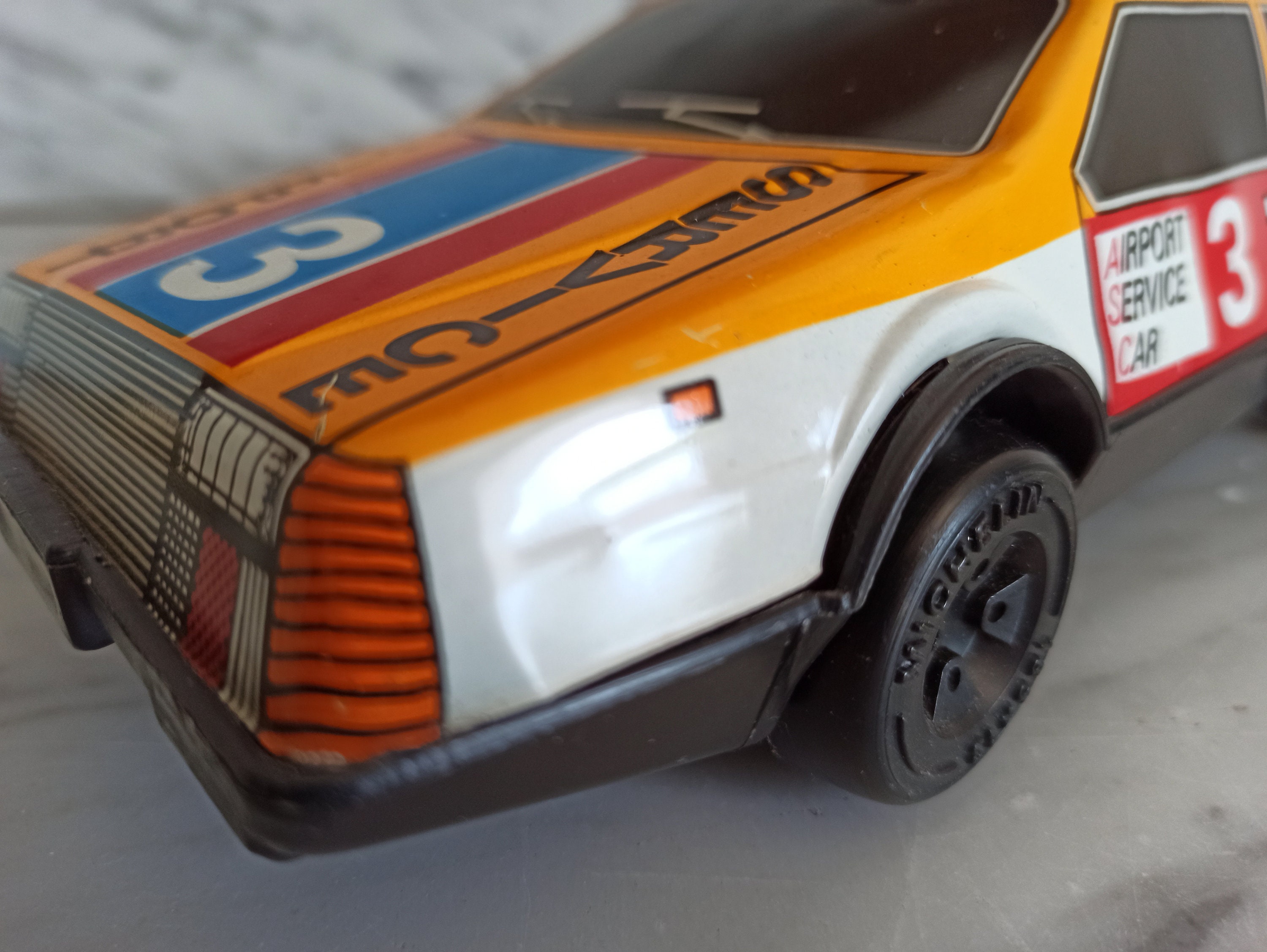 Primitive toy car old Tin Litho Toy Car from Germany 70s | Etsy