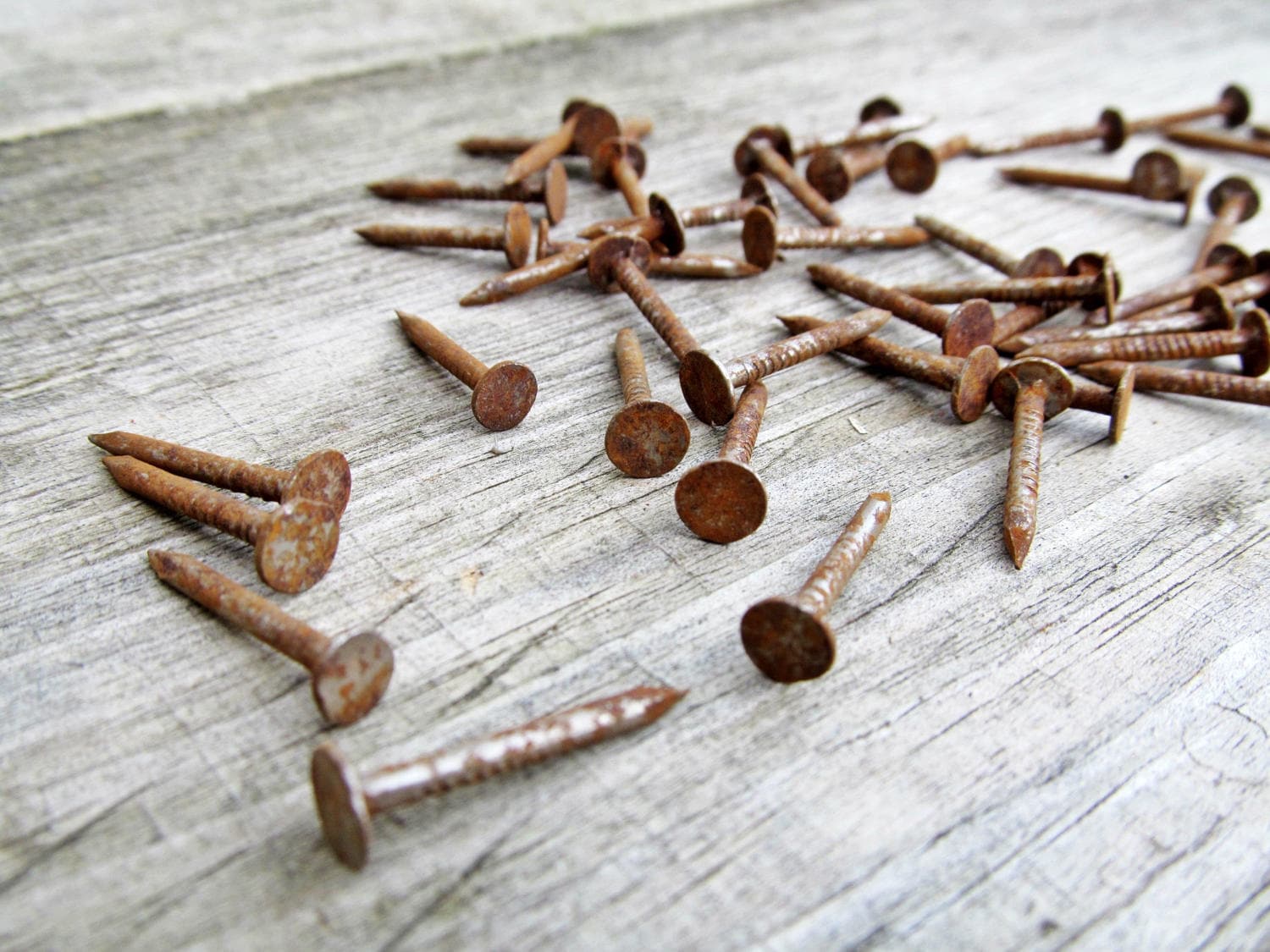 Set of over 50 rusty nails 2cm 0.75 rusted Nails | Etsy