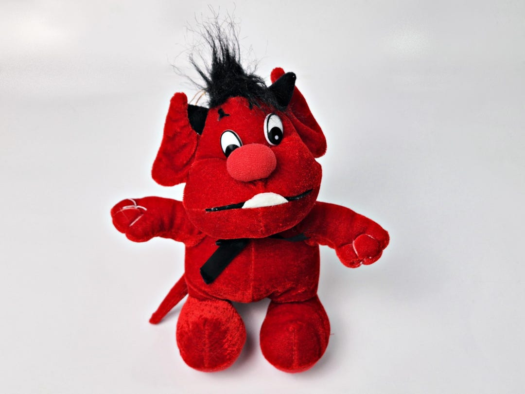 Red Vintage Devil / Little Devil / Cuddly Toy / Plush Figure From the ...
