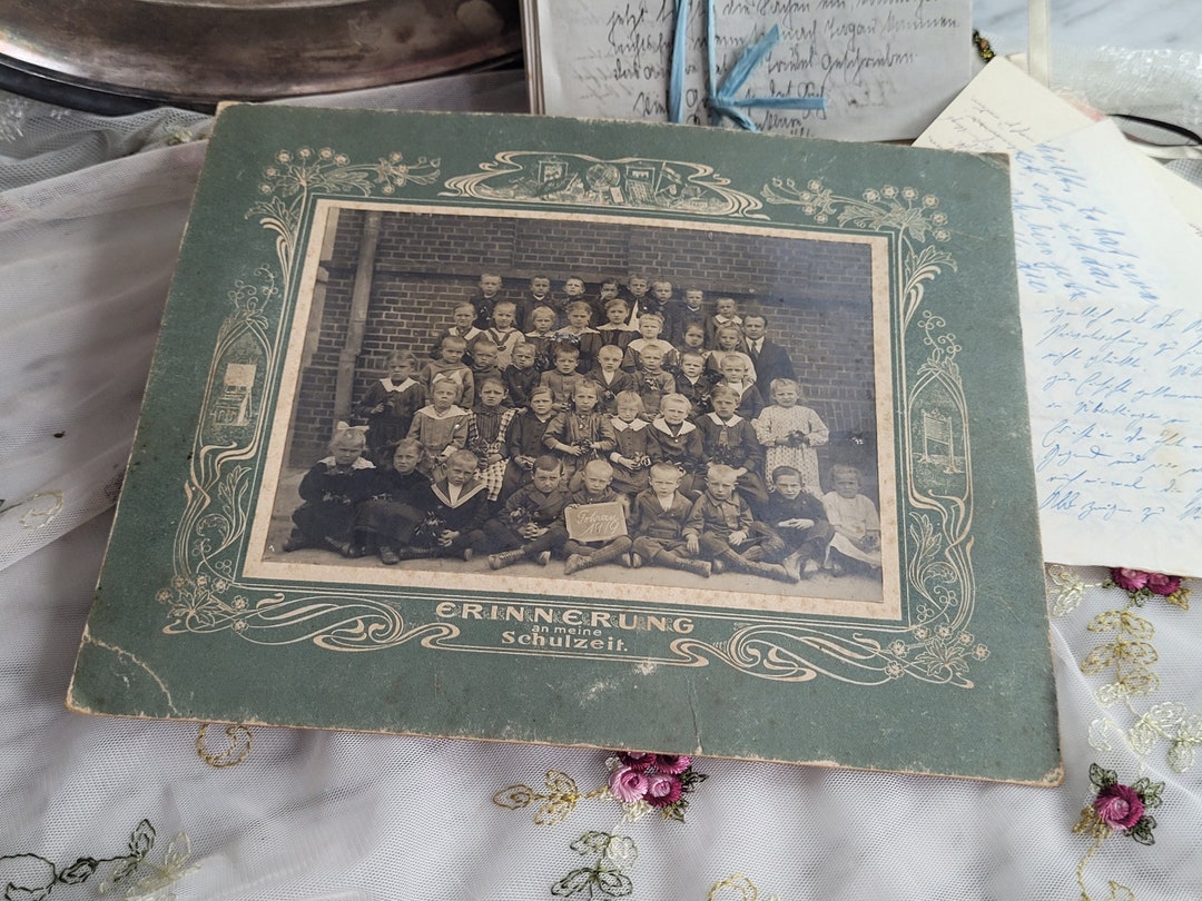 Old Photo of a School Class / Class Photo / School Photo / Black and ...