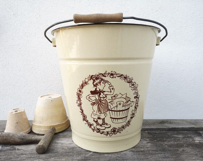 Distressed Aluminum Bucket Light Weight Bucket Metal Slop - Etsy