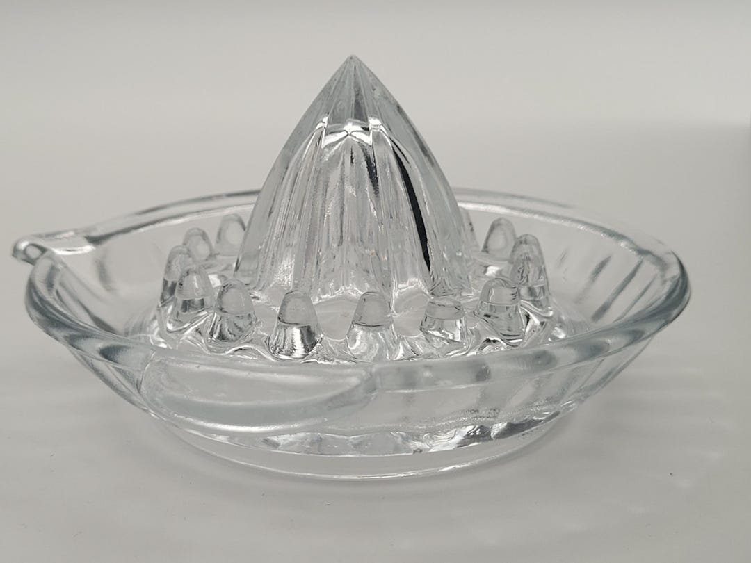 Vintage Lemon Squeezer / Glass Press / Glass Citrus Press / 70s - Etsy