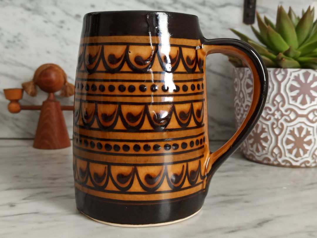Retro Mug / Beer Mug / Ceramic / Tankard / 60s - Etsy