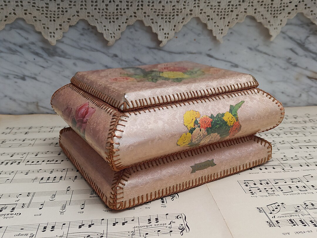 Magical Jewelry Box / Vintage Fabric Box / Box / Jewelry Box / Brocante ...