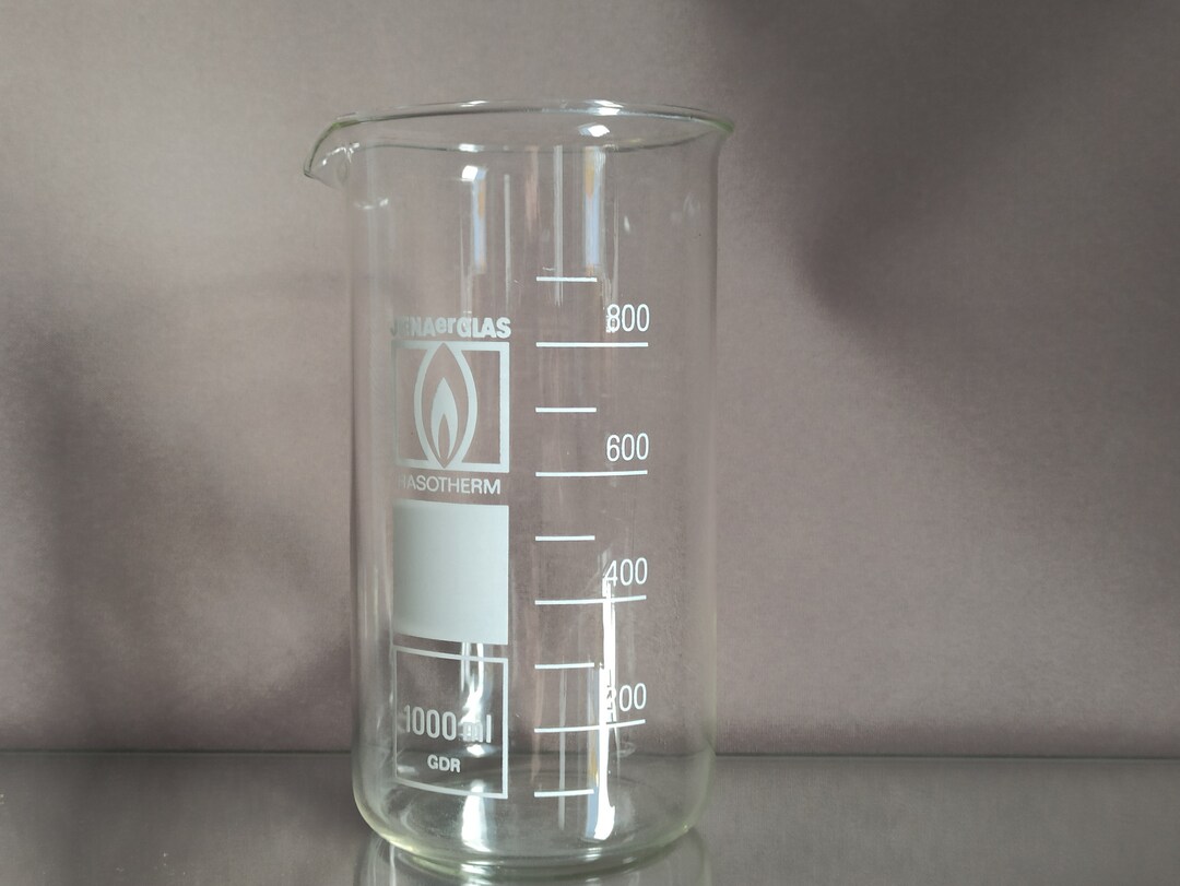 Glass Measuring Cup / Laboratory Glass / Chemistry / Jenaer Glas ...