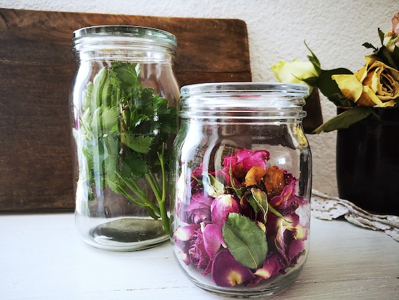 2 jars jar with lid and clamp storage kitchen ware Life without plastic ...