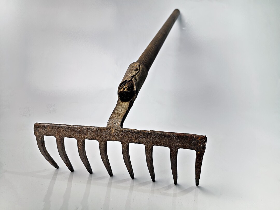 Small Short Rake for Flowerbed / Bed Rake / Children's Rake Length: 66 ...