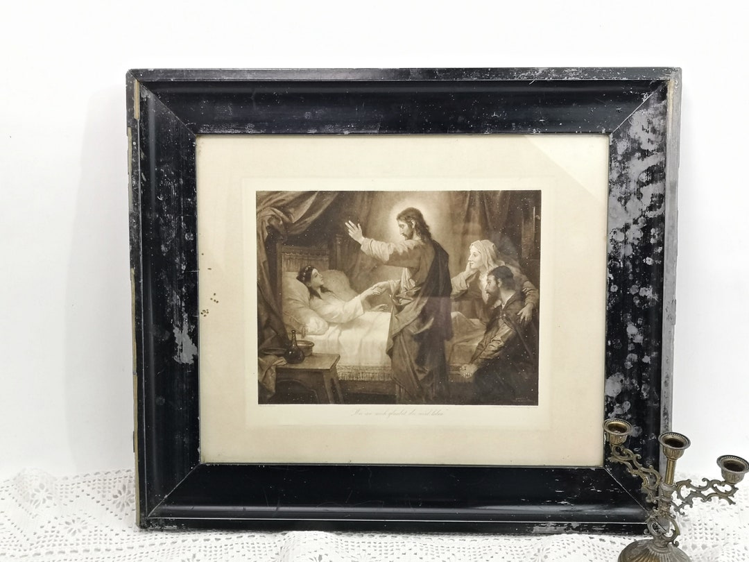 Antique Lithography/engraving Art Print, Planographic Print ...