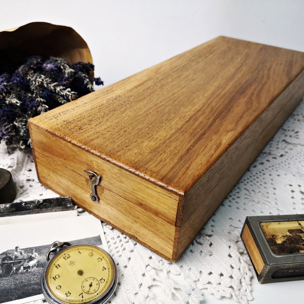 Vintage Wooden Box - Etsy