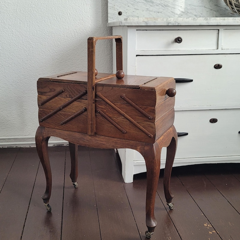 Vintage Sewing Box - Etsy