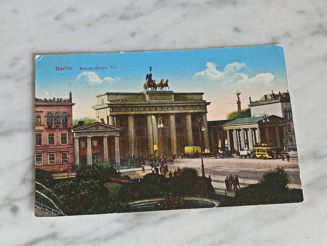 Old Postcard / Postcard Written on / Berlin Brandenburg Gate 1918 ...