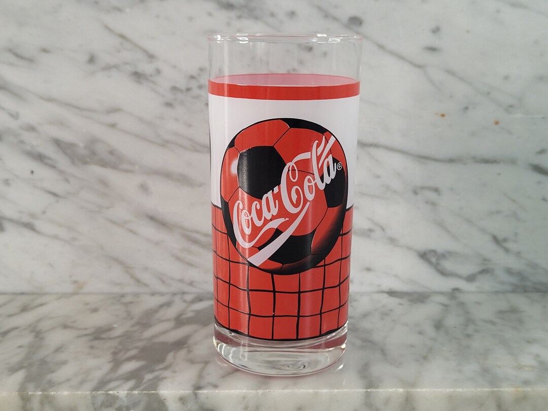 Vintage Coca Cola Football Glass 0.2 L / Cola Glass / 1998 France ...