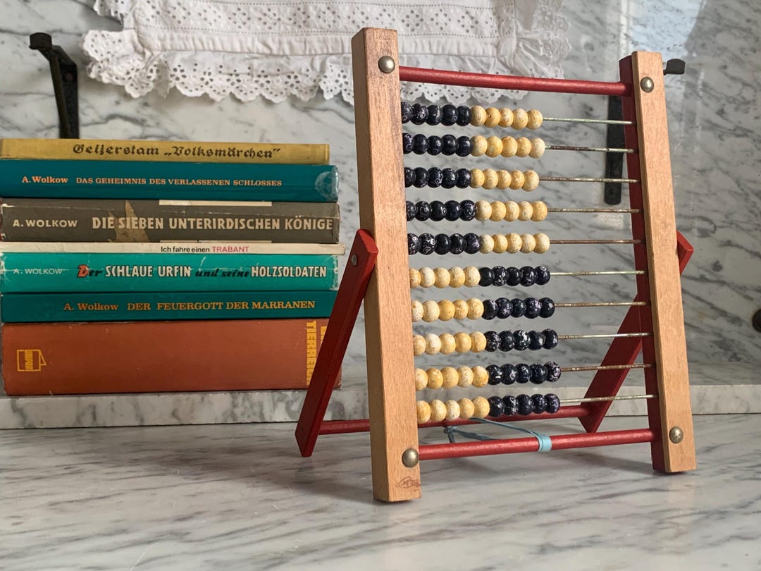 Old Abacus / Wooden Calculating Device / Vintage Teaching Material ...