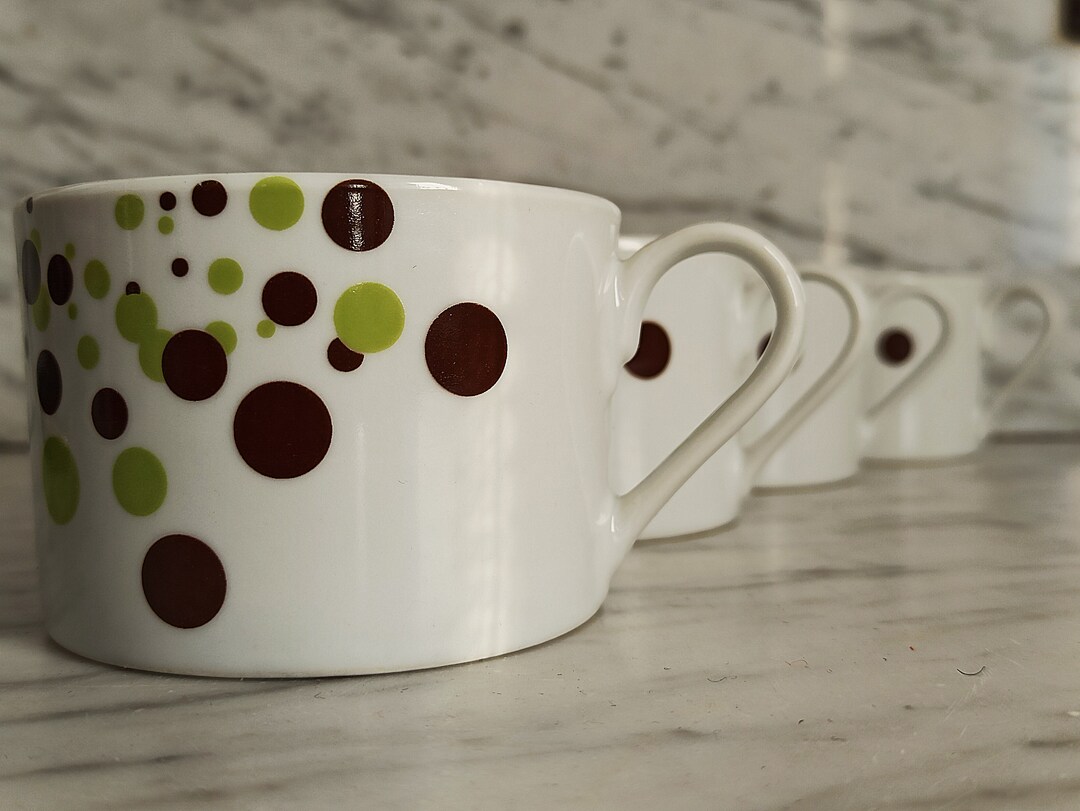 4 Retro Cups / Porcelain Cups / Coffee Mugs / Cocoa Mugs 60s - Mid ...