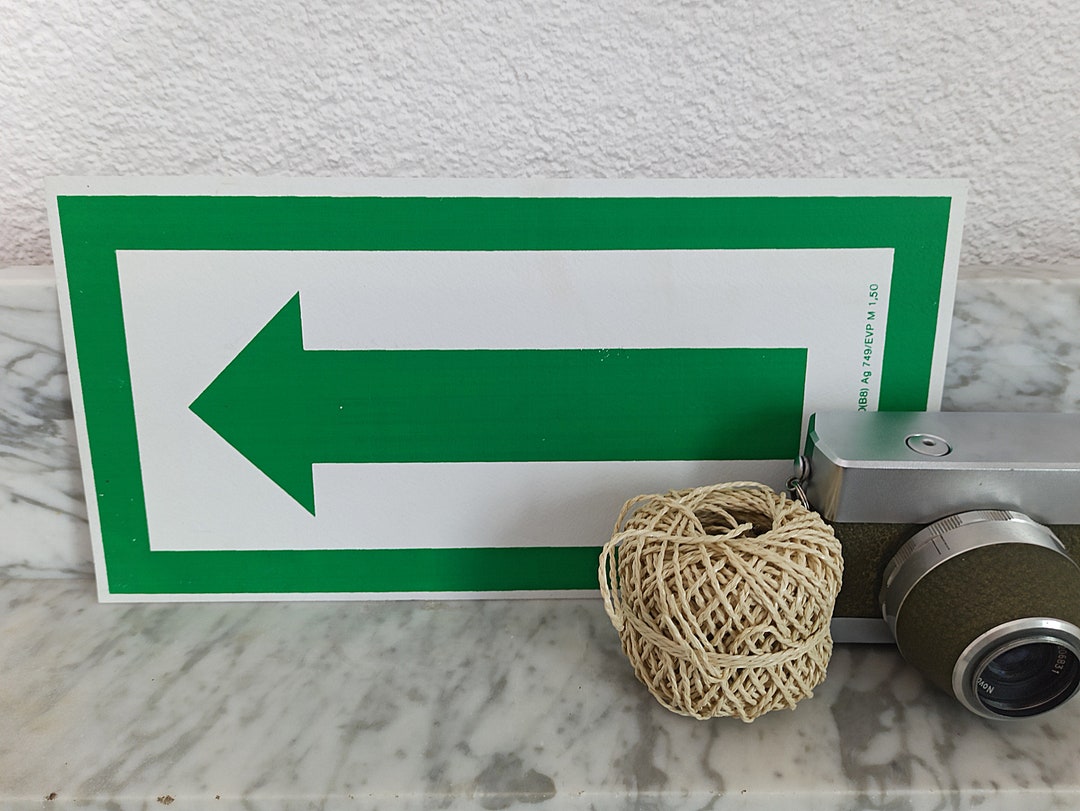 Emergency Exit Sign From the 1980's Plastic Industrial - Etsy