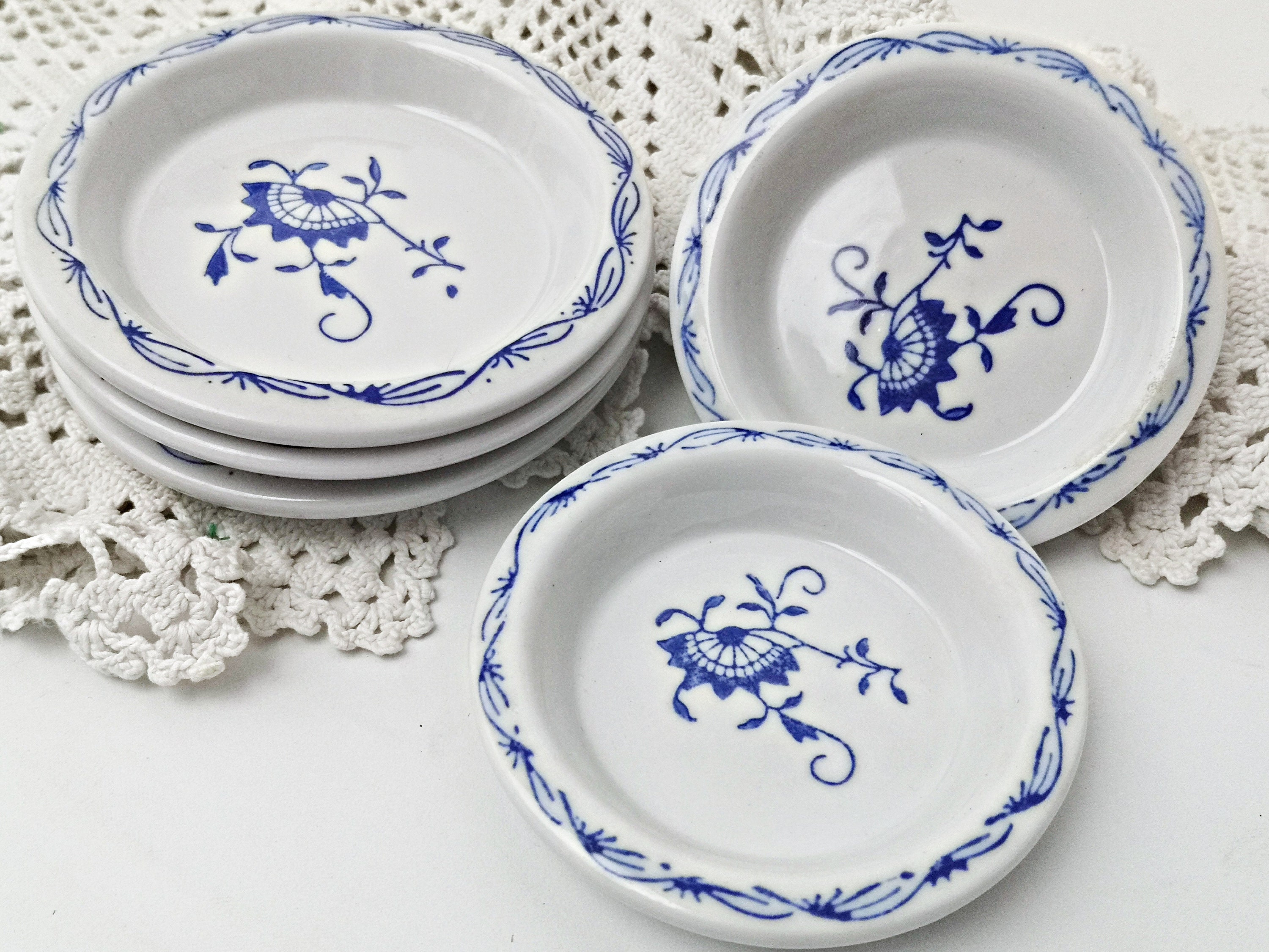 5 Pretty Coasters, Small Plates, Decorative Plates, Serving Dish ...