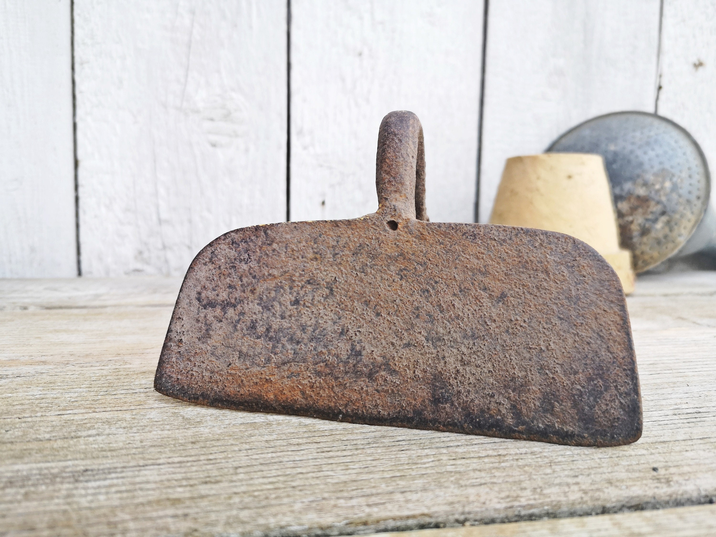 Vintage Farm Fresh Rusty Hoe Head Garden Hoe / small hoe / | Etsy