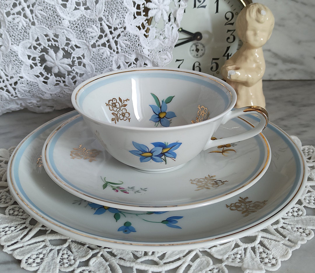 3 Parts Collection Set / Collection Cup Weimar Porcelain / 1970s / GDR ...
