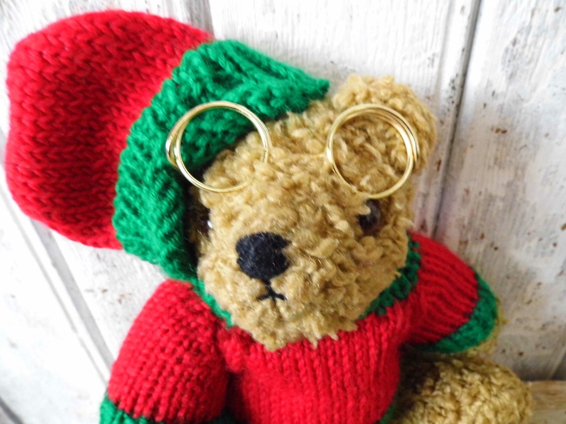 Teddy / 90er Jahre Sammlerteddy / Teddybär mit Brille / teddy | Etsy
