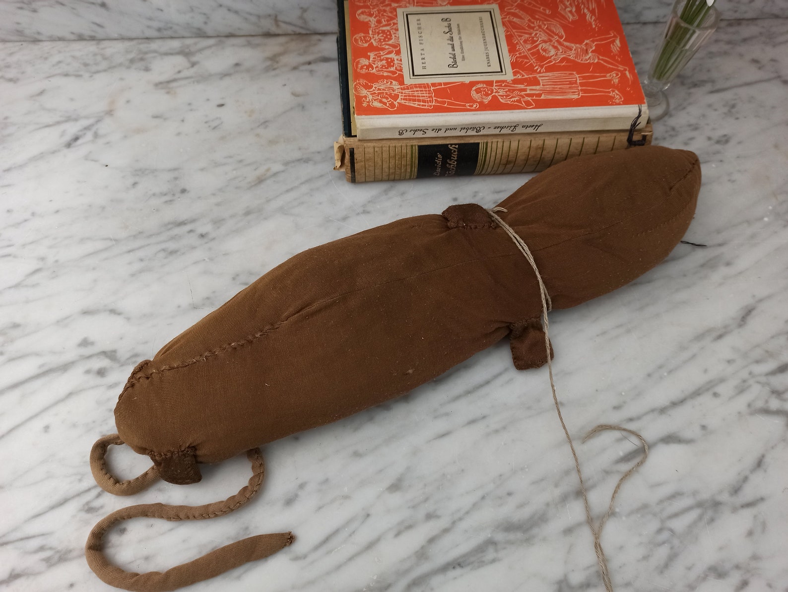 Ancient Rat / Hand-sewn 1940s, Rag Doll / Sewn Stuffed Animal / Peasant ...