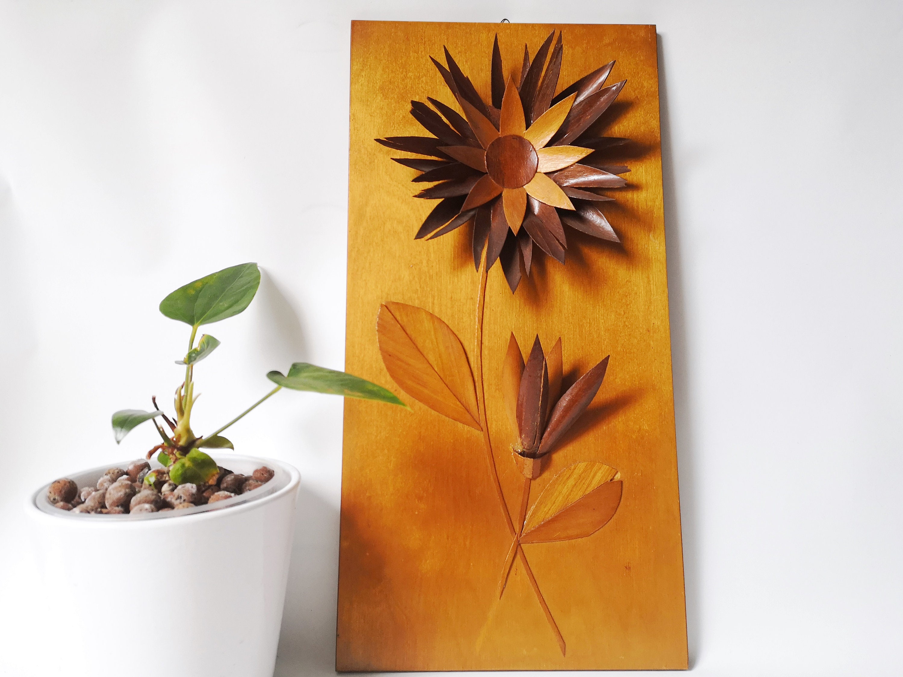Intarsia wood wall art - Etsy.de