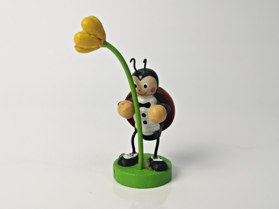 Small Ladybug With Flower From the "ore Mountains" / Otto Mertens ...