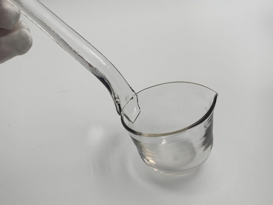 Vintage Glass Ladle for Punch and Bowl / Ladle Made of Clear Glass ...