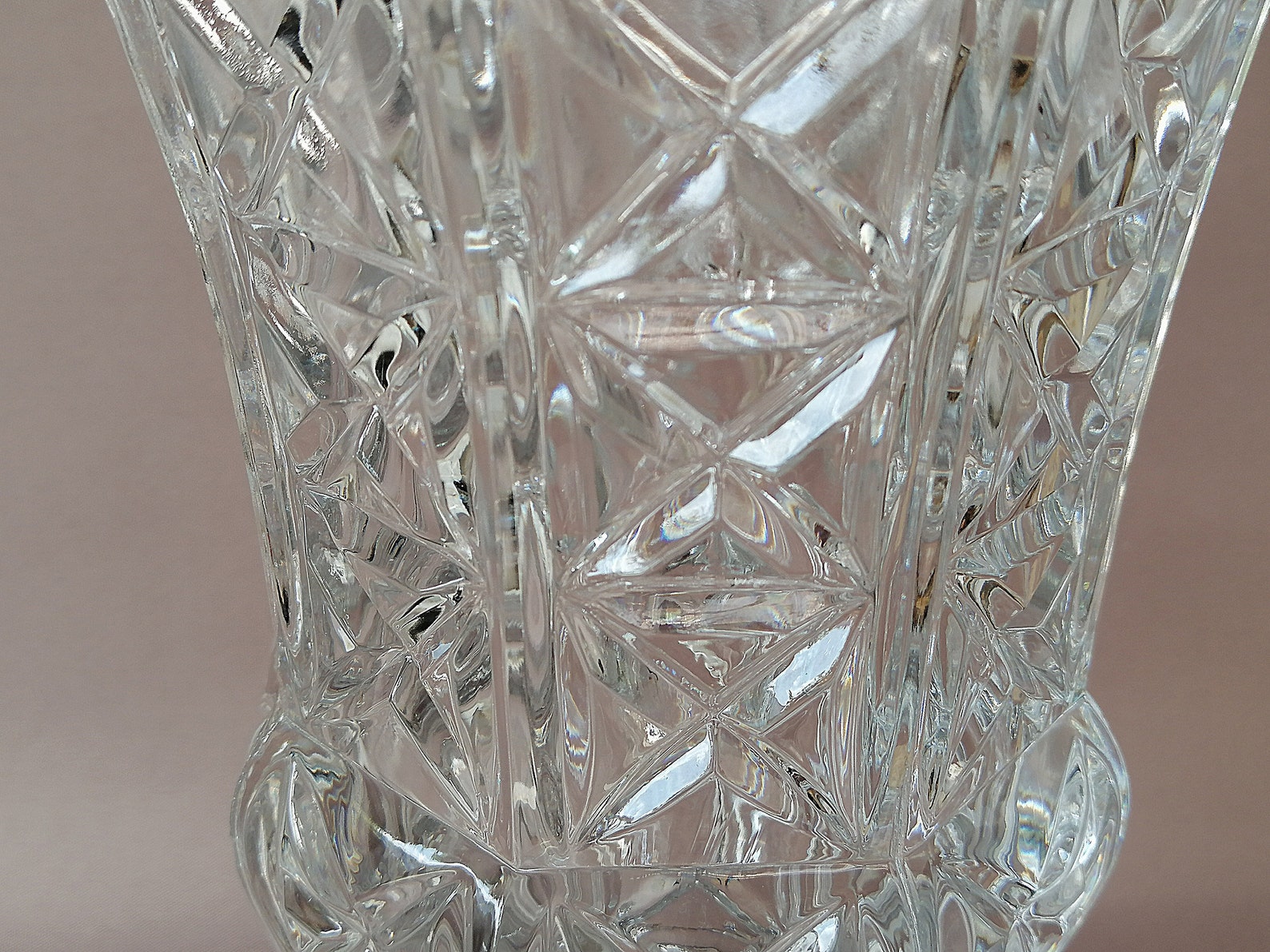 Große Kristallvase / Vintage Glasvase / Vase aus Kristall / | Etsy