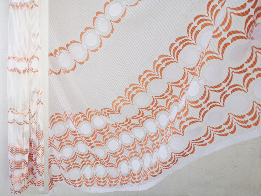 Vintage Curtain 2 Scarves in Set / Vintage / Decorative Scarves ...