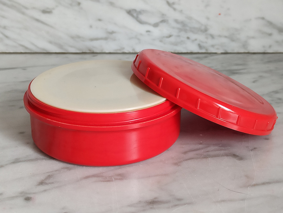 Vintage Bakelite Tin / Red Butter Dish / Bakelite Tin With - Etsy