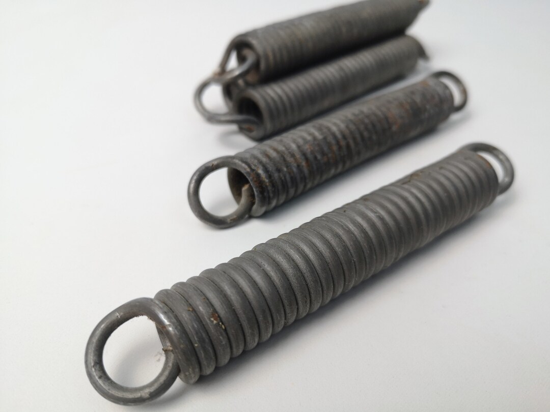 5 Old Galvanized Springs / Bed Springs / Steampunk / Iron / Steel ...