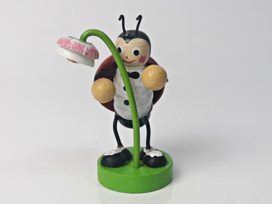 Small Ladybug With Flower From the Erzgebirge / Otto Mertens / Stand ...