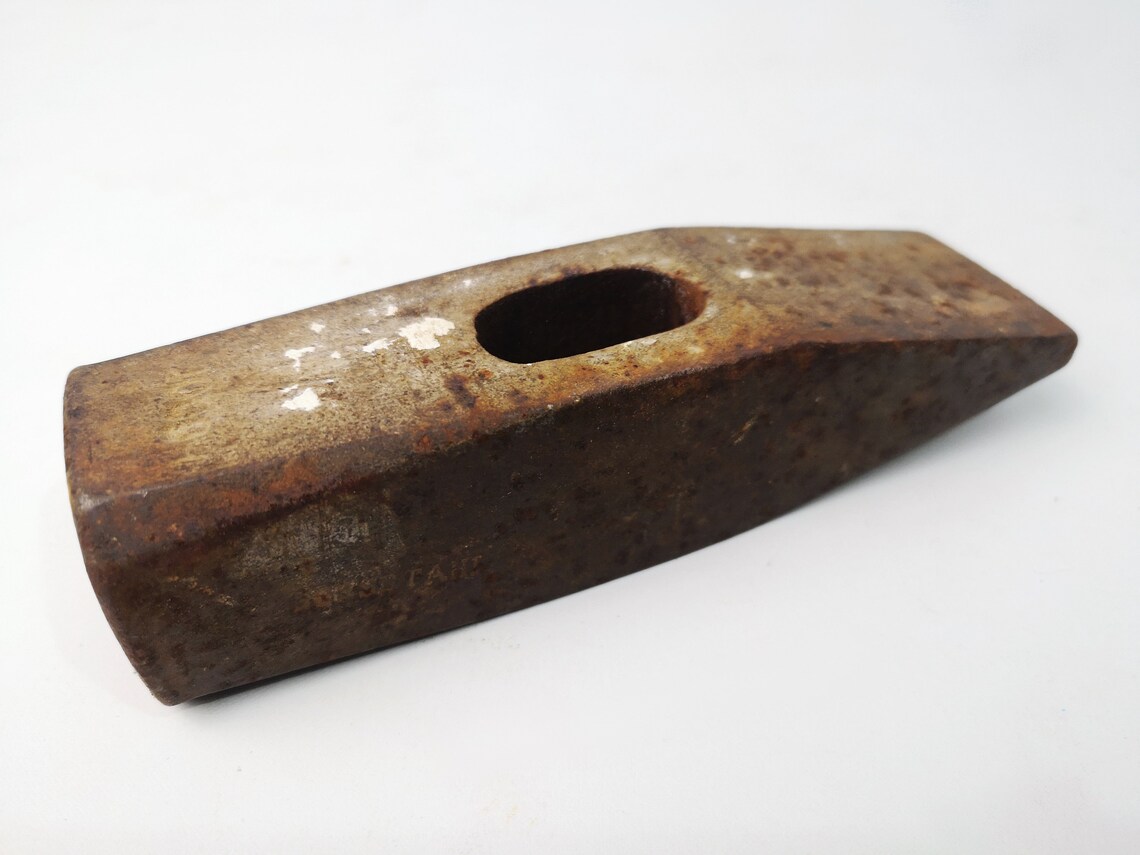 Large Heavy Hammerhead Without Handle / 1038 Grams / Old Tool ...