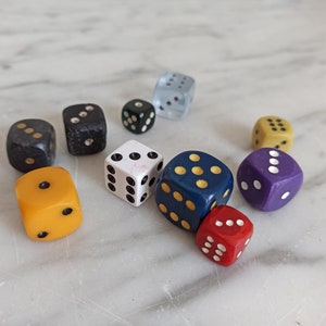 10 Different Dice / Mixed Lot of Colorful Dice - Etsy