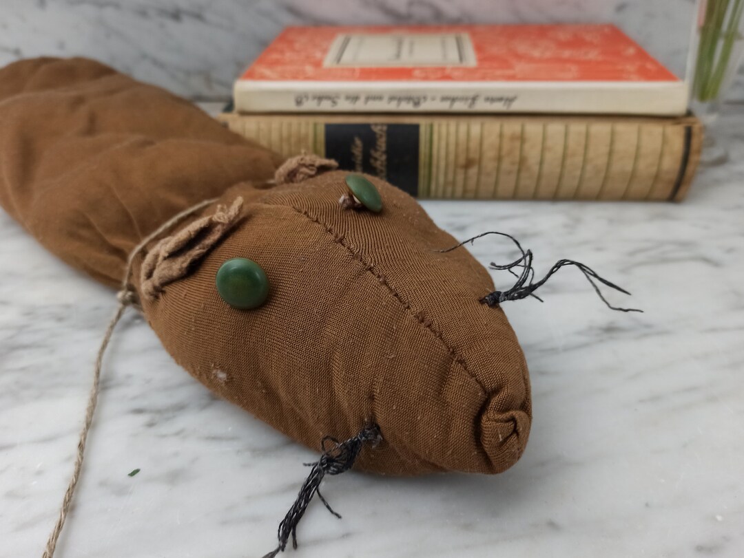 Ancient Rat / Hand-sewn 1940s, Rag Doll / Sewn Stuffed Animal / Peasant ...