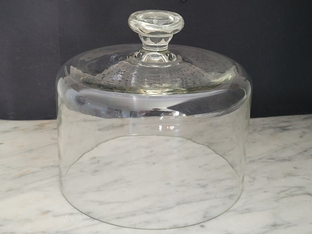 Old Glass Bell / Vintage Cheese Bell / Glass Bell / Cloche From the ...