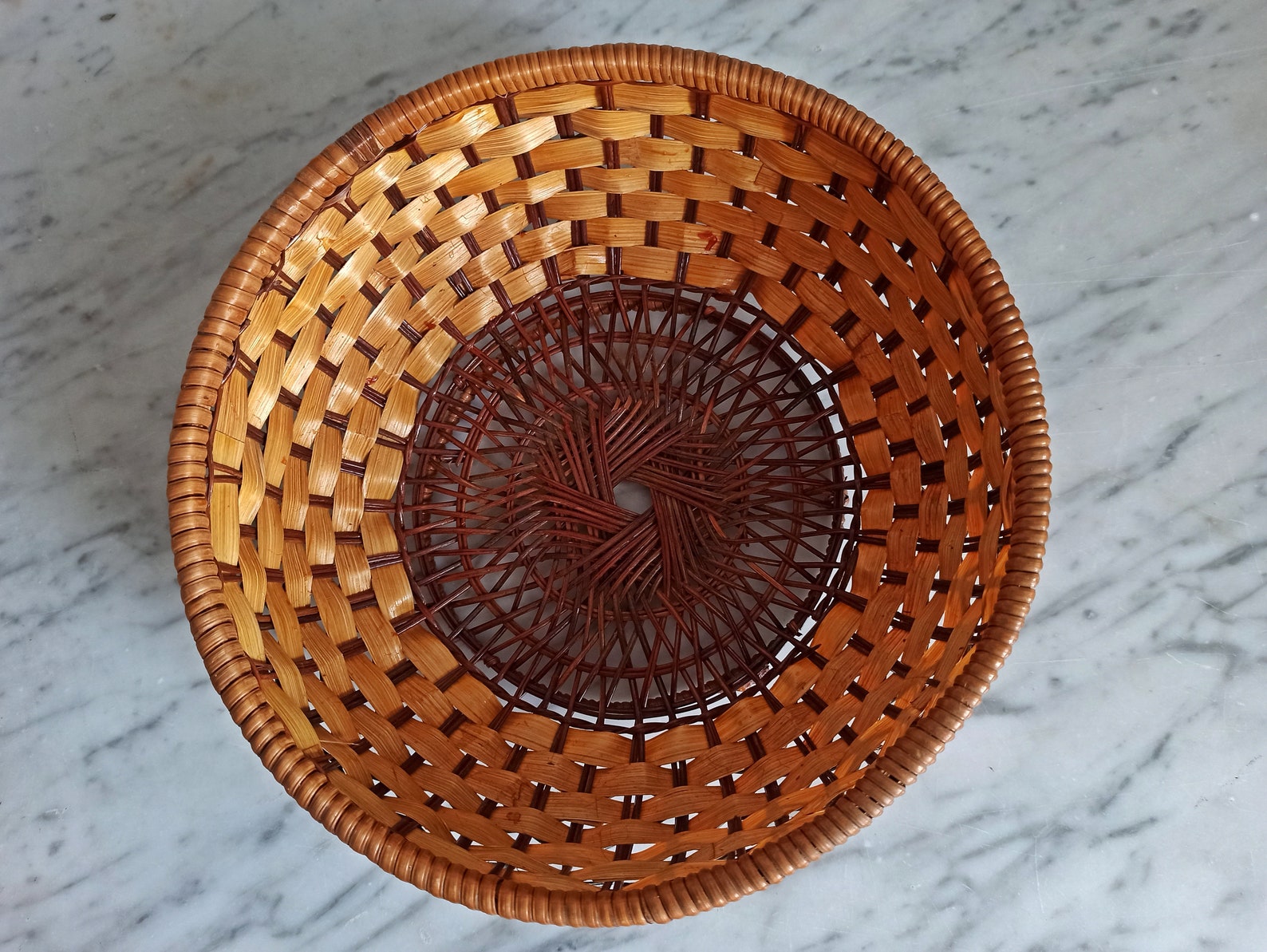 Old Bread Basket / Brocante / France / Wicker Basket / Egg Basket / 60s ...