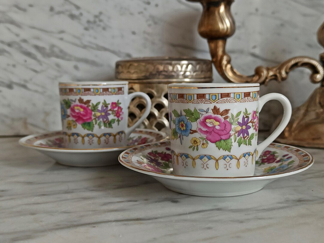 2 Vintage Espresso Cups / Small Collector's Cups / Collector's Place ...