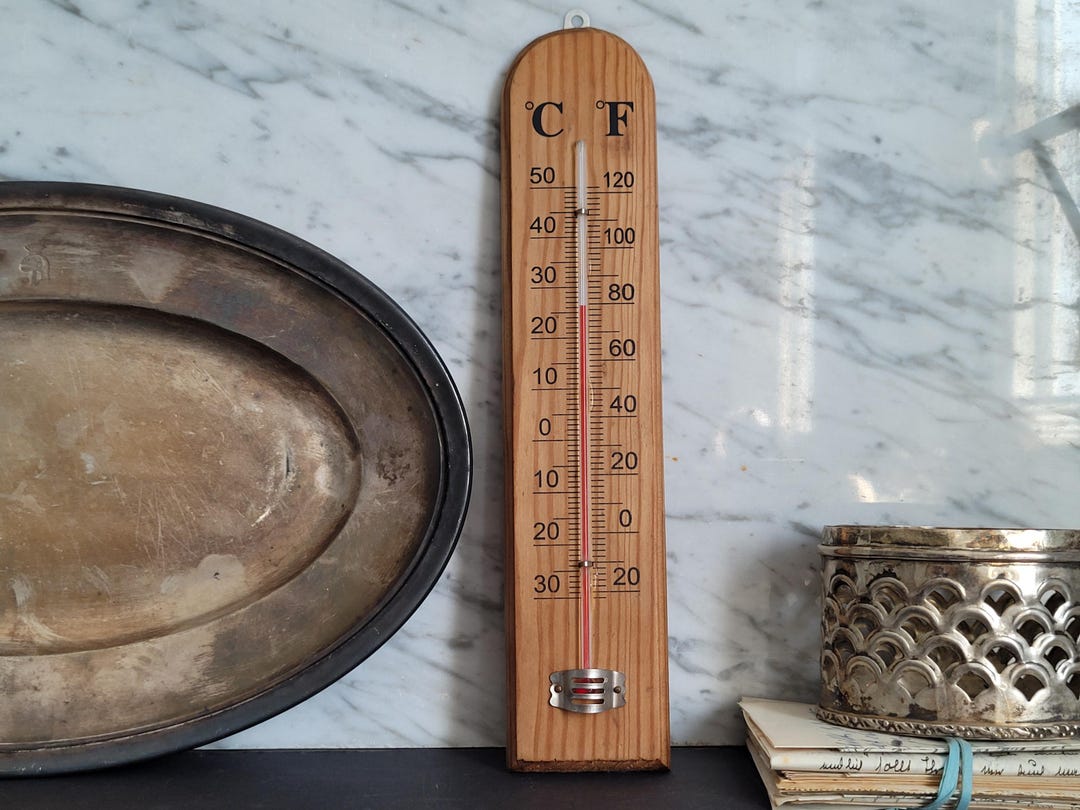 Vintage Thermometer / Old Room Thermometer / Room Temperature ...