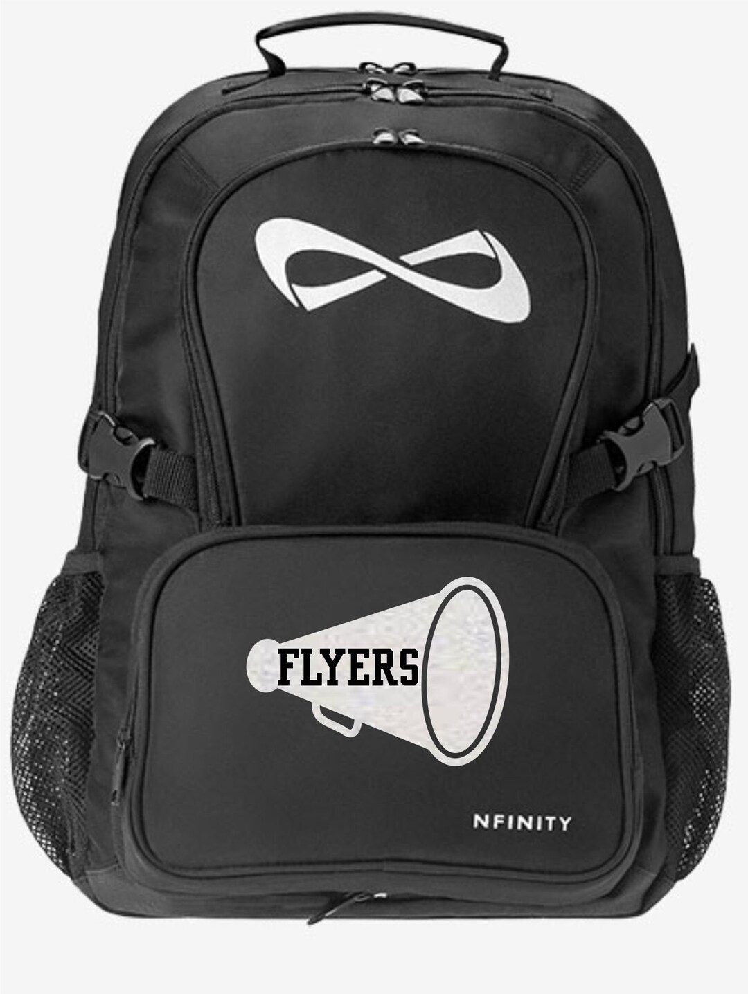 Nfinity PETITE Black Classic Backpack Personalized Name Cheer ...