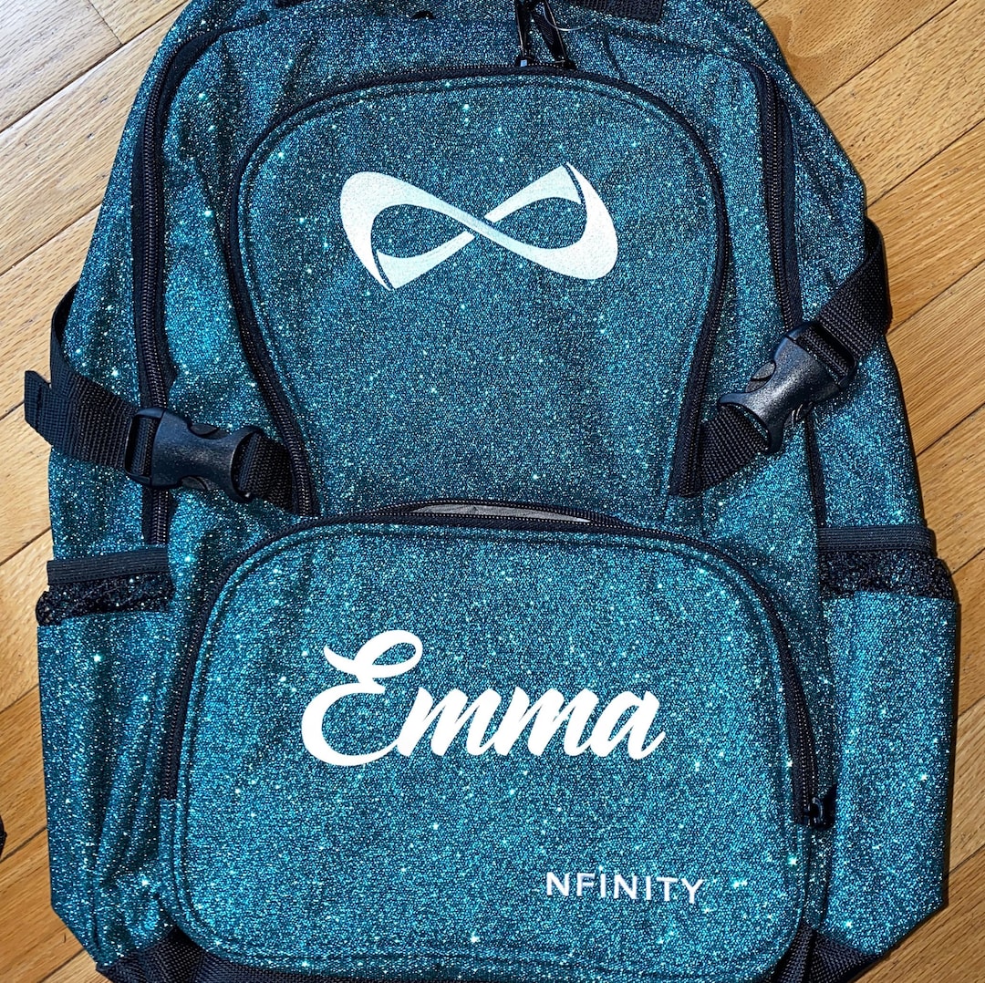 Nfinity Full Size Teal Sparkle Backpacks With White Logo - Includes ...