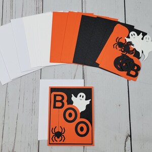 Happy Halloween Greeting Card Kit | 4 Cards With Envelopes | Boo Ghosts ...