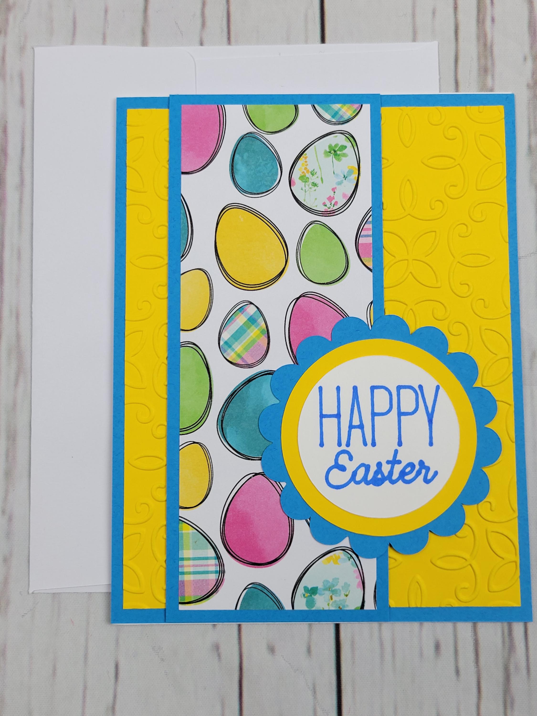 Happy Easter Greeting Card Kit | 4 Cards With Envelopes | Easter Egg ...